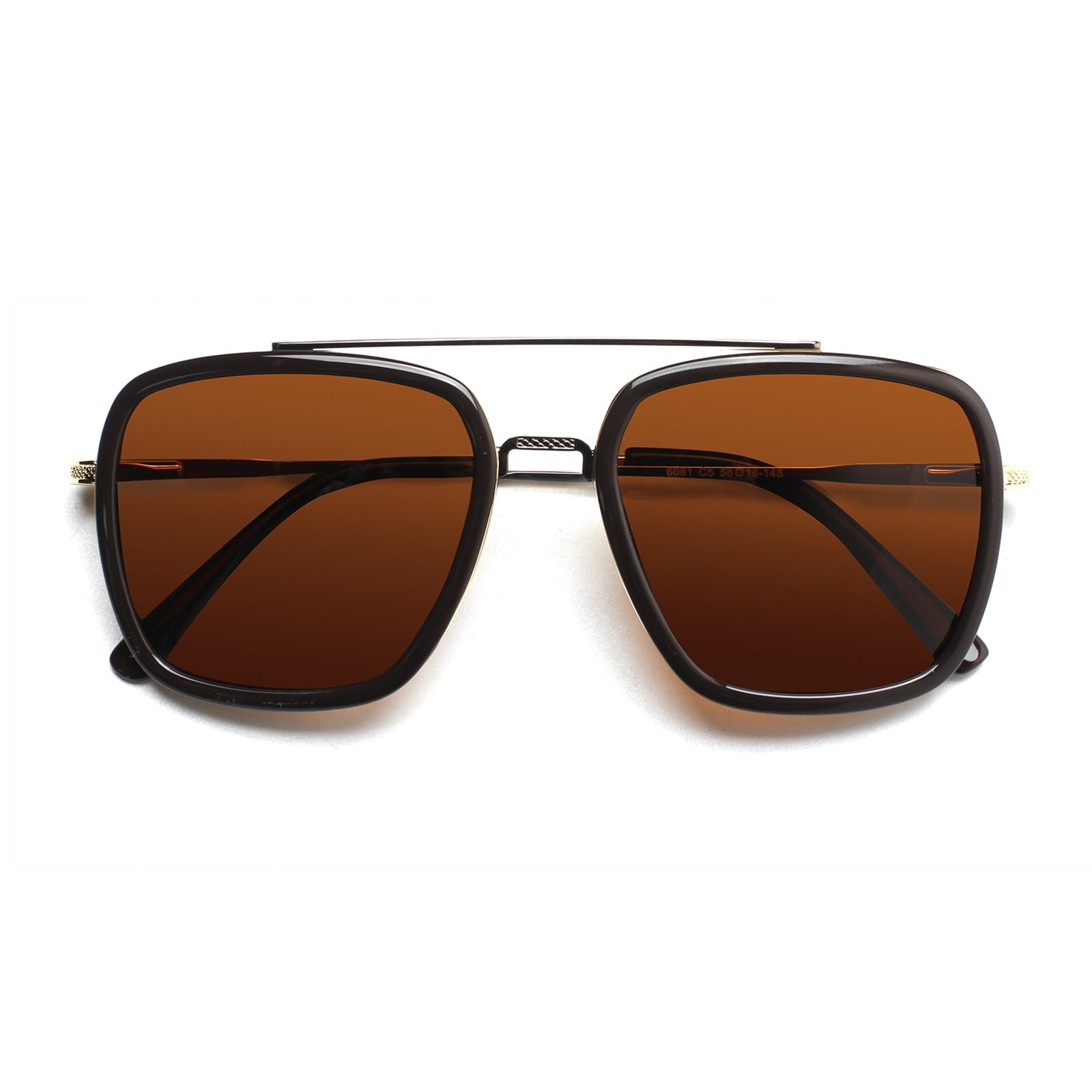 SUNVOES Sunglasses Classic Square Polarized for Women Men Retro Shades ...