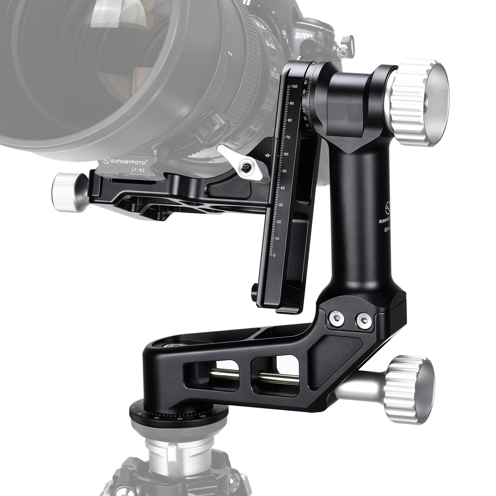SUNWAYFOTO GH-02 Gimbal Head Aluminum Load 66 lbs (30 Kgs) - Walmart.com