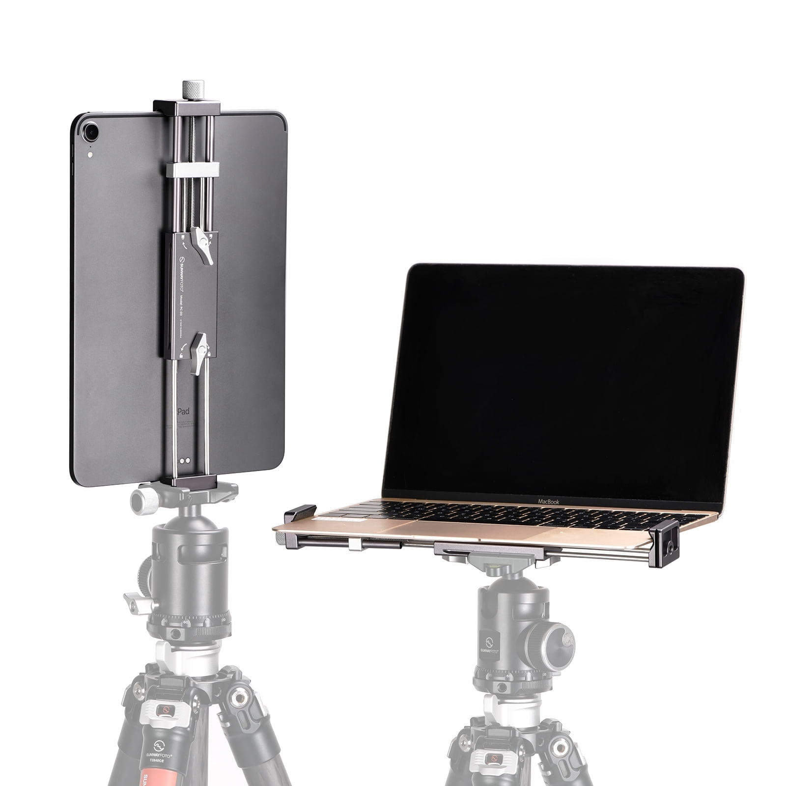 SUNWAYFOTO PC-03 Tablet Laptop Mount Smart Phone Bracket - Walmart.com