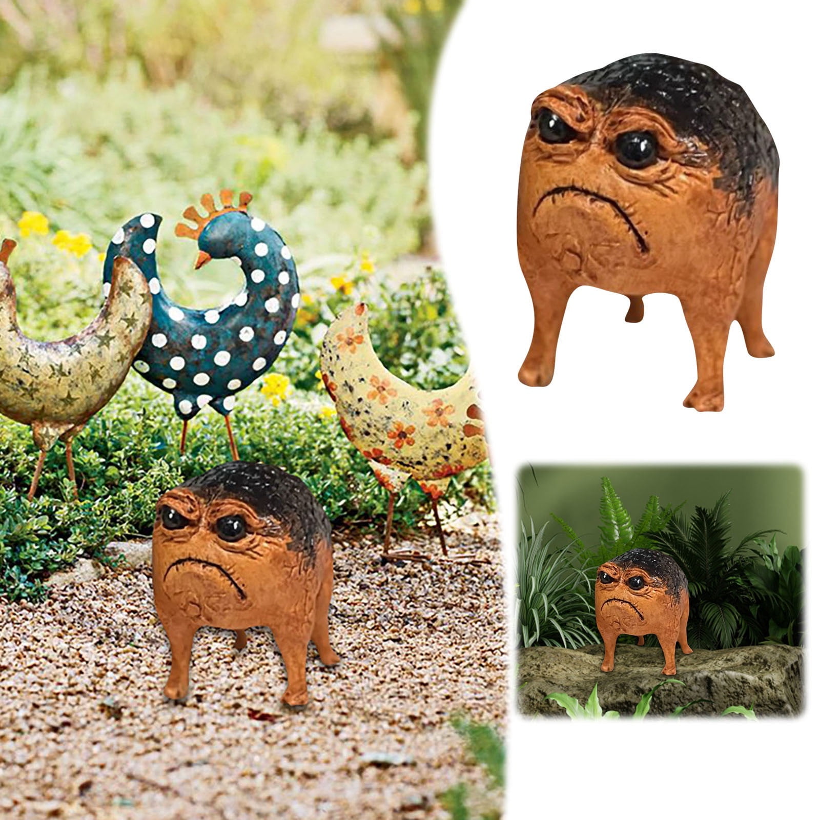 SUNYCUTER Exquisite and Black African Rain Statue Home Decoration Used ...