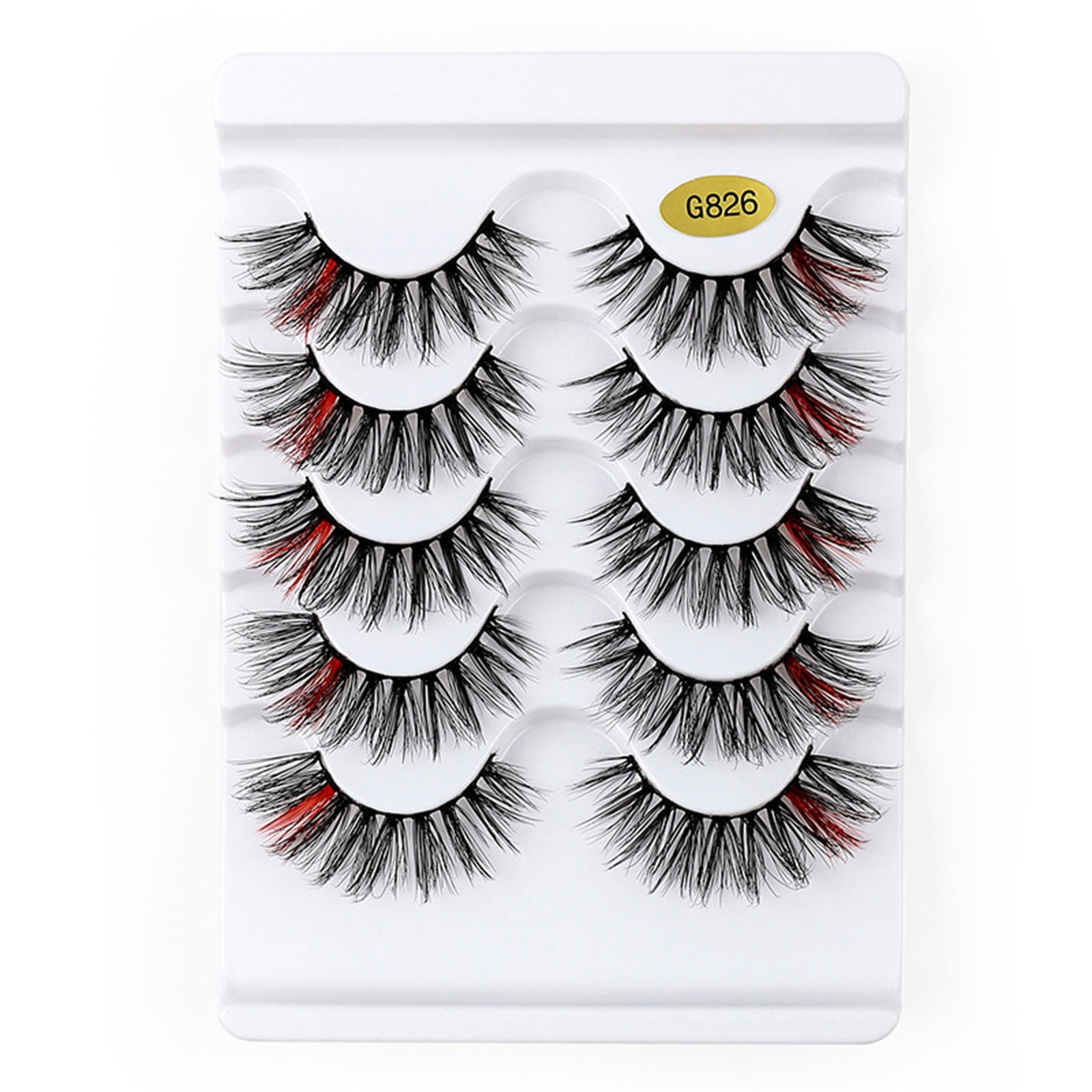 SUNYCUTER False Lashes with Color Eyelashes Wispies Colored Lashes ...