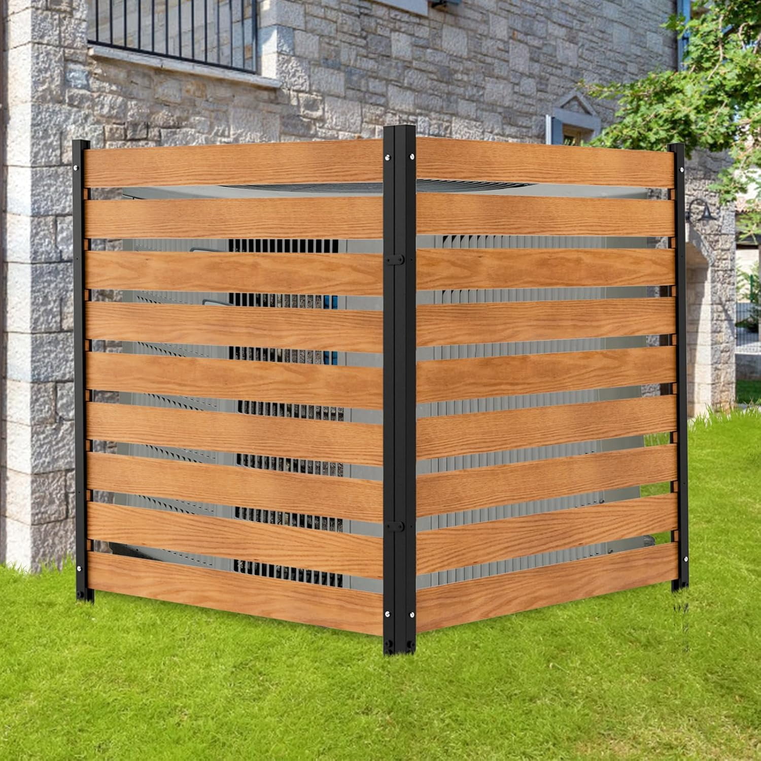 SUNYRISY Air Conditioner Fence 2 Panels, 36" W x 44" H Pool Equipment ...