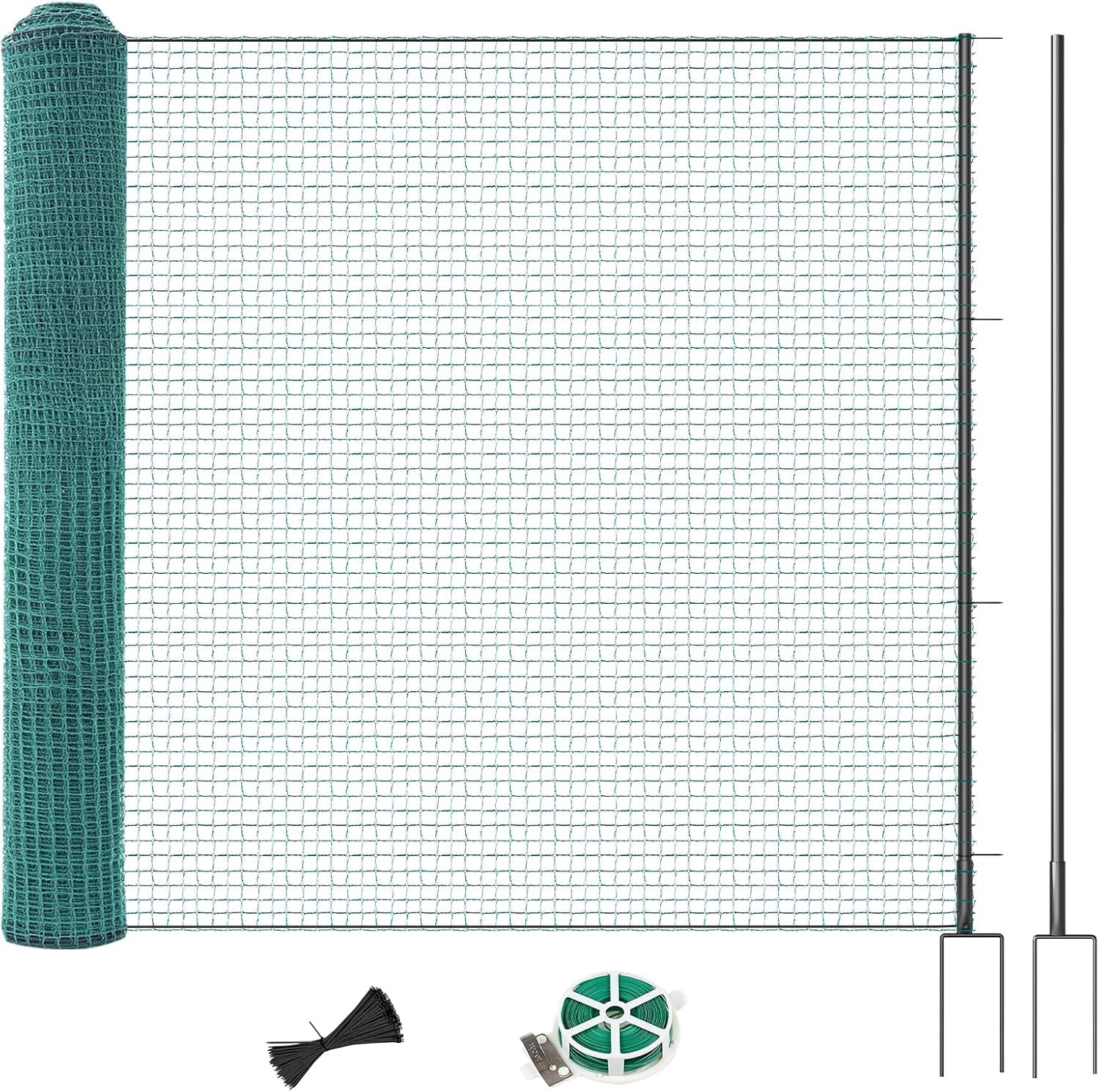 SUNYRISY Garden Fence Roll Mesh Fence, 40in x 100ft Nylon Snow Fence ...
