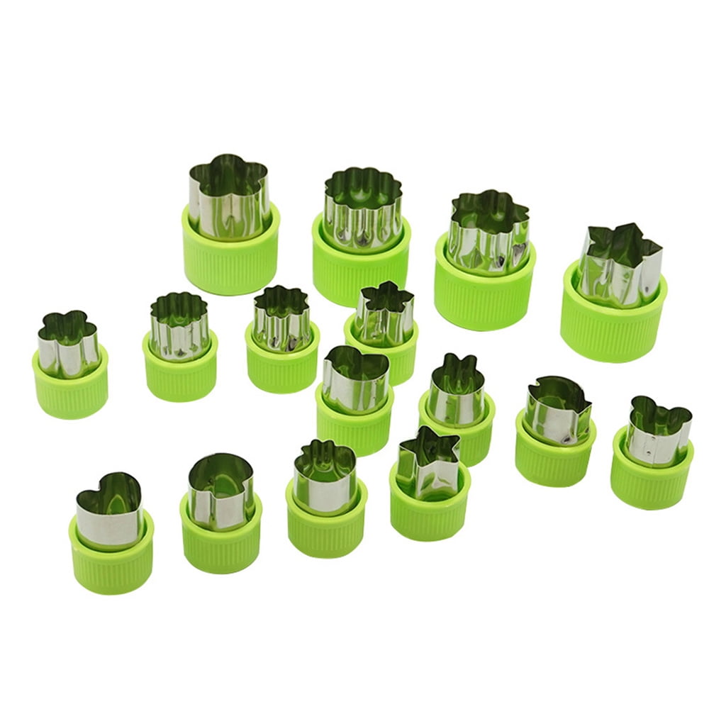 SIEYIO 16 X Fruit Shape Cutters for Kids Mini Cookie Fruit Cutters and ...