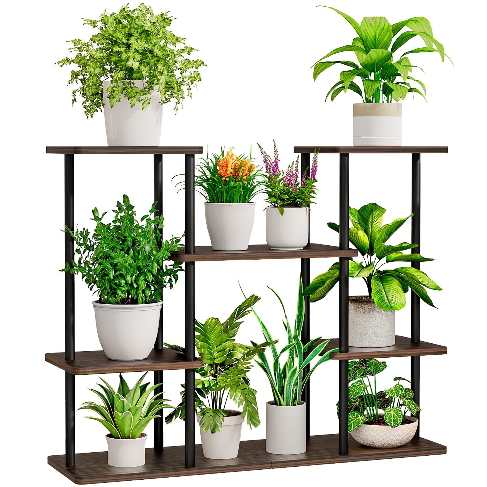 SUOERNUO Plant Stand Indoor Corner Tiered Metal Plant Organizer 4 Tier ...