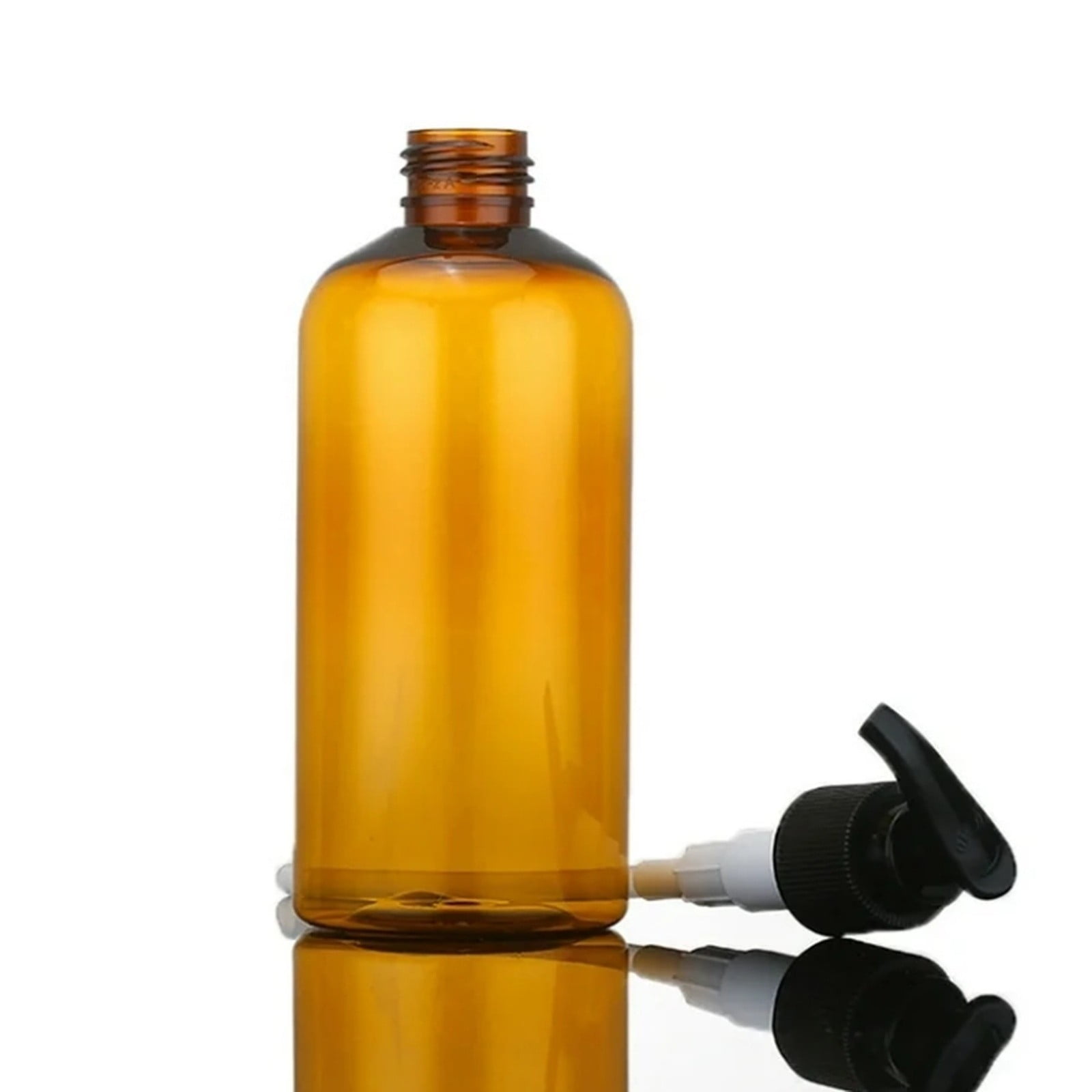 YINGSINK 100ml Amber Plastic Empty Bottles, Brown Glass Bottle with ...