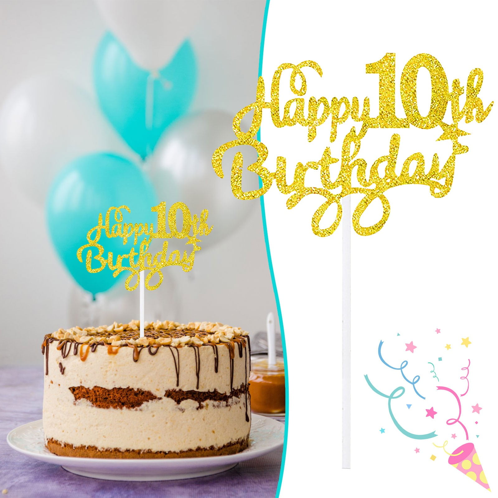 SUOKL Cake Toppers Baking Arabic Number Cake Molds With Card Insertion ...