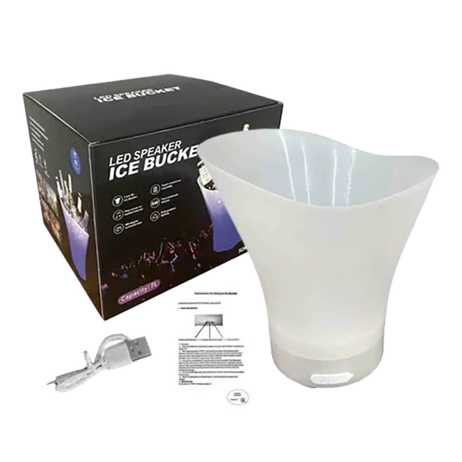 SUOKL Cold Brew Coffee Maker LED Con Altavoz Bluetooth De Hielo Grande Iluminado Para Fiestas De ...