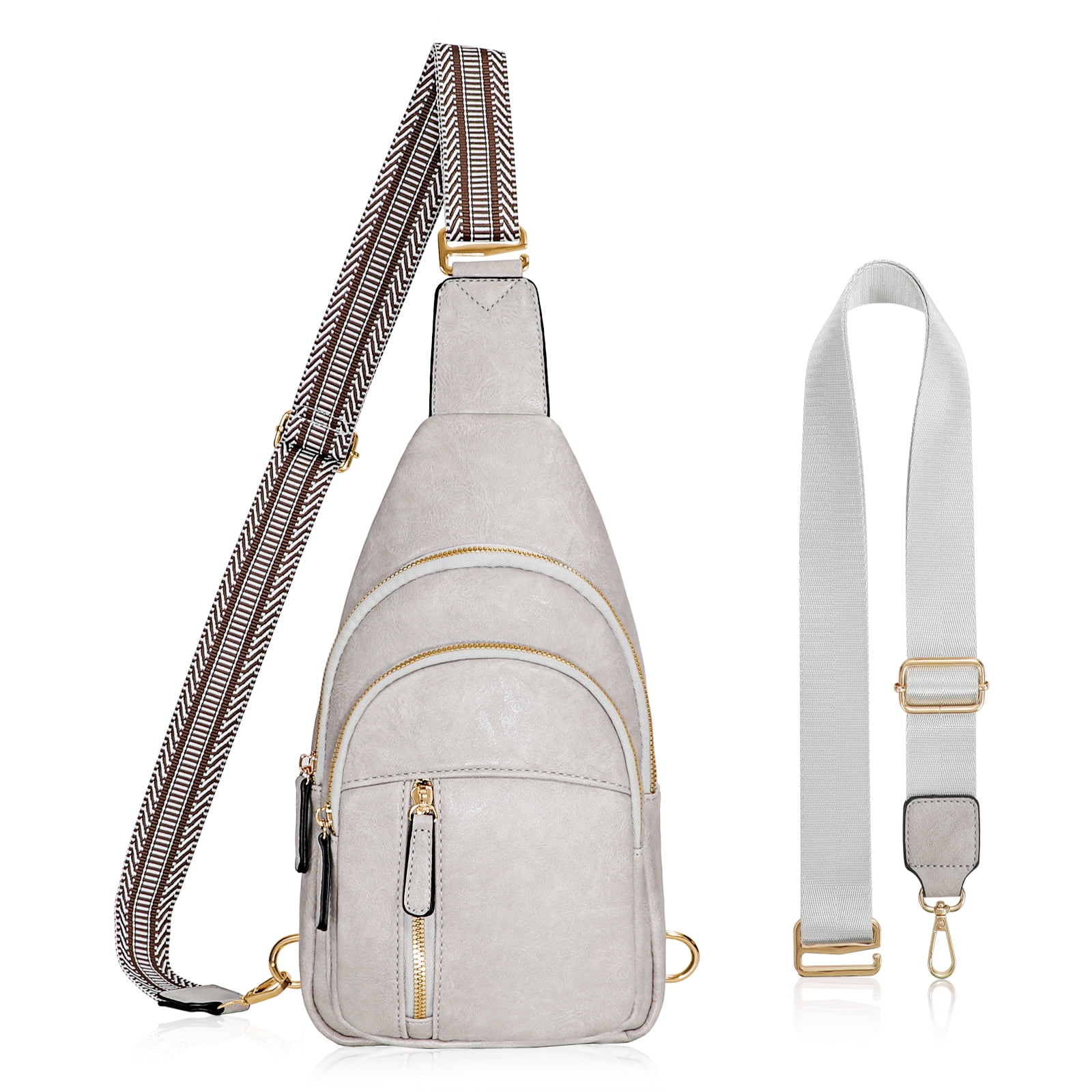 SUOSDEY Sling Bag for Women Anti Theft Crossbody Bag Leather Chest Bag ...