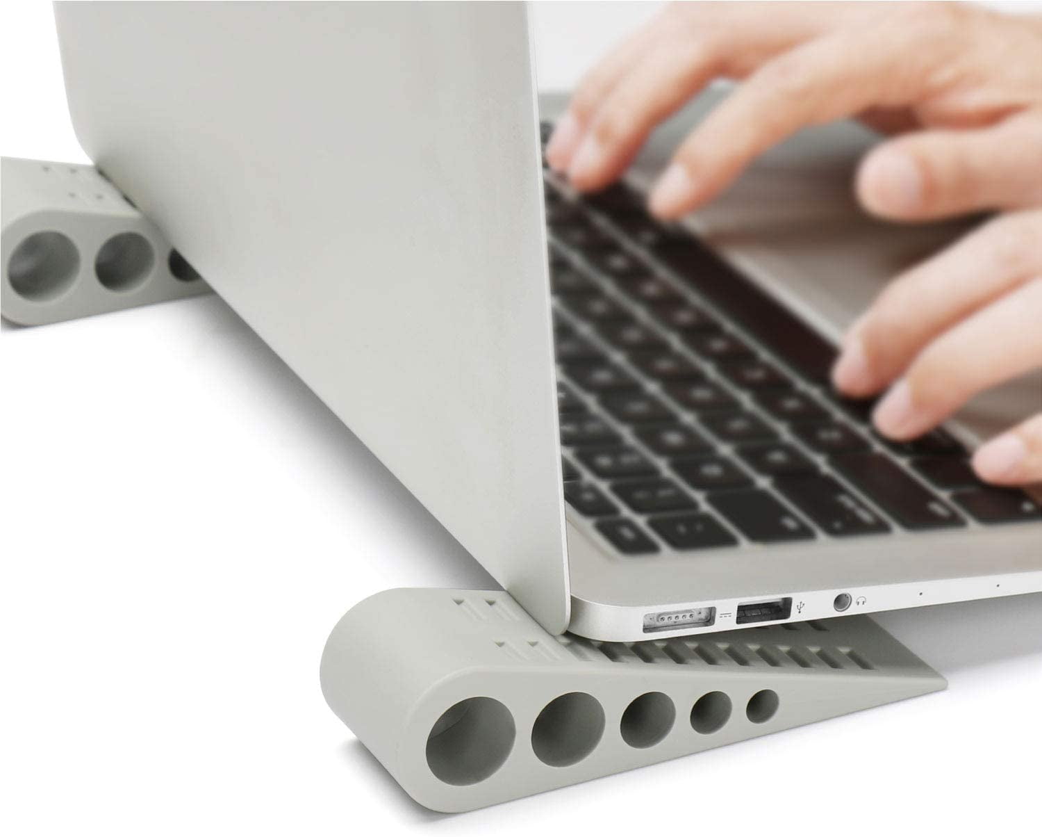 SUPBEE Laptop Stands, [4 Pack] Portable Anti-Slip Rubber Elevated ...