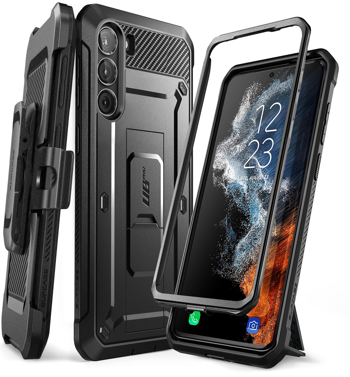 SUPCASE Pro Case for Galaxy S23 Plus 5G, Full-Body, Rugged, Belt-Clip, Kickstand, No Screen ...