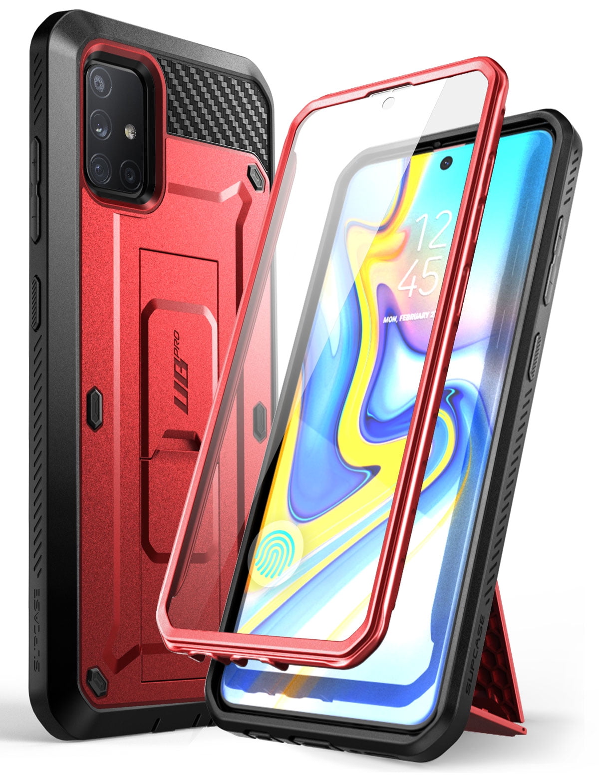 SUP Unicorn Beetle Pro Rugged Carrying Case (Holster) Samsung Galaxy A51 5G Smartphone, Metallic ...