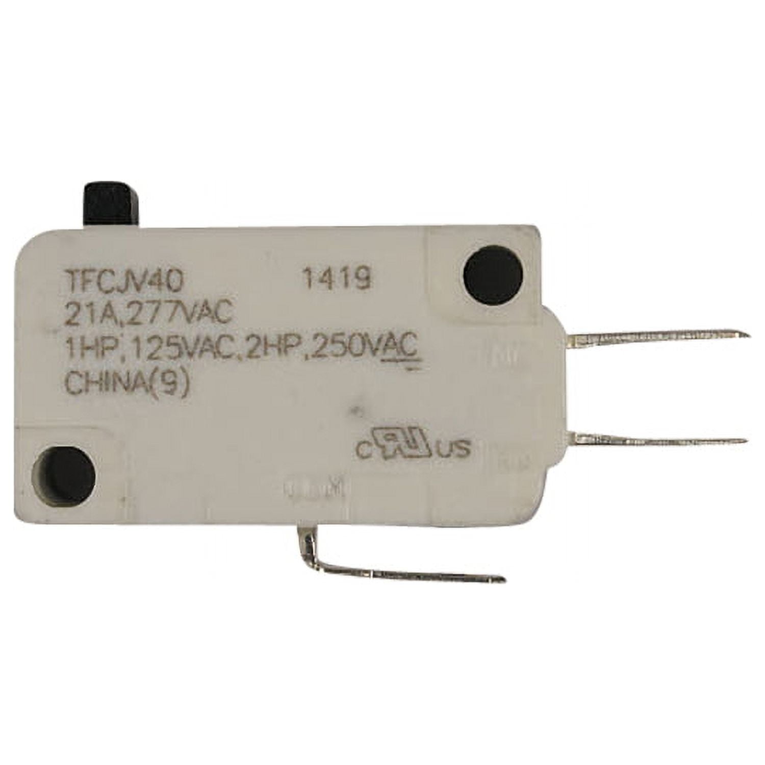 Microwave Universal Door Switch, 3 Wire, 3/16" Male Terminals, 21 Amp ...