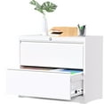 SUPEER Lateral File Cabinet with 2 Drawer, Metal Storage Filing Cabinet ...