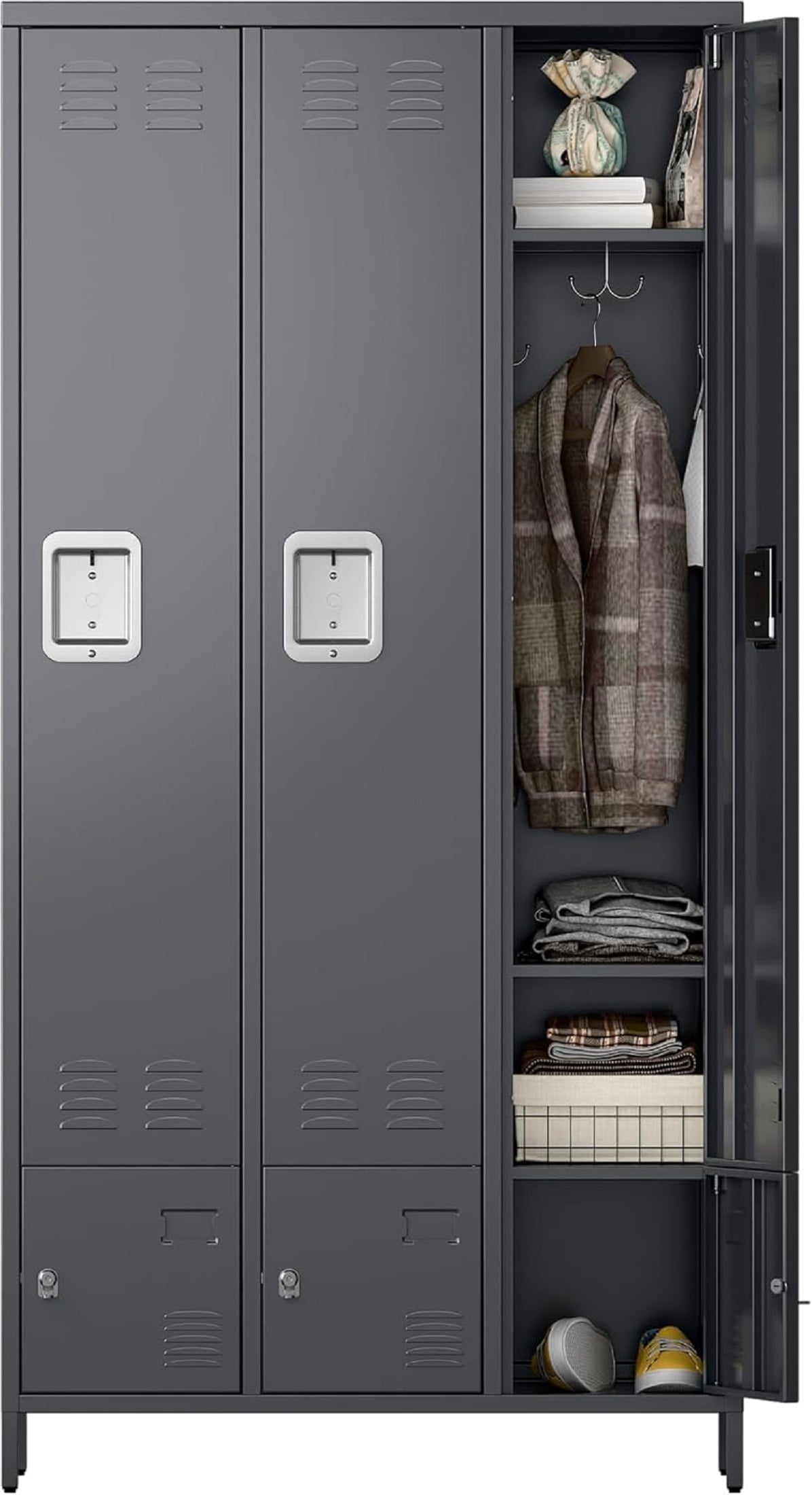SUPEER Metal Storage Lockers for Employees,Steel Combination Locker ...