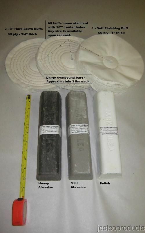 SUPER ALUMINUM and STAINLESS BUFFING POLISHING KIT MAG WHEEL STAINLESS ...