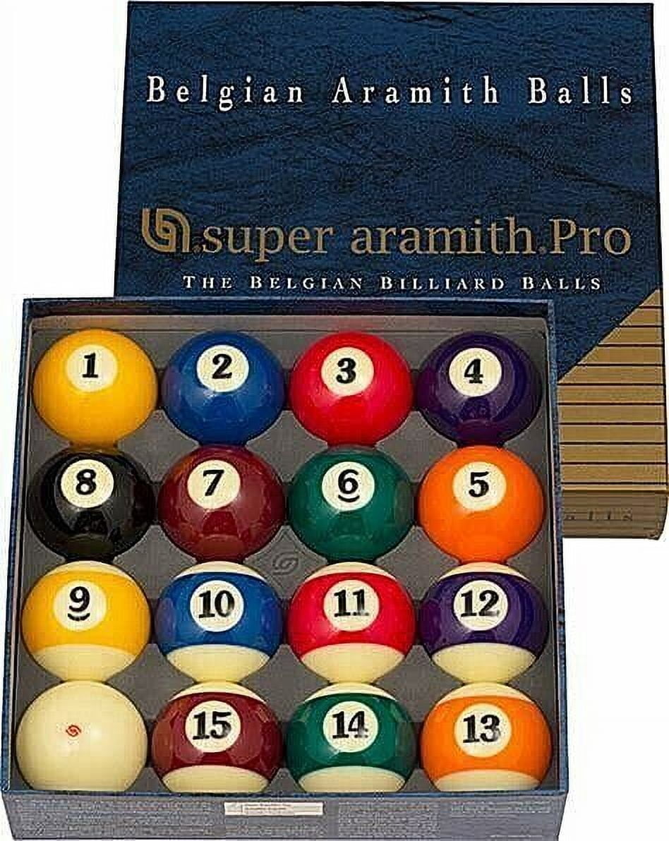 SUPER ARAMITH PRO POOL BALLS MADE IN BELGIUM BRAND NEW SEALED SHIPS ...