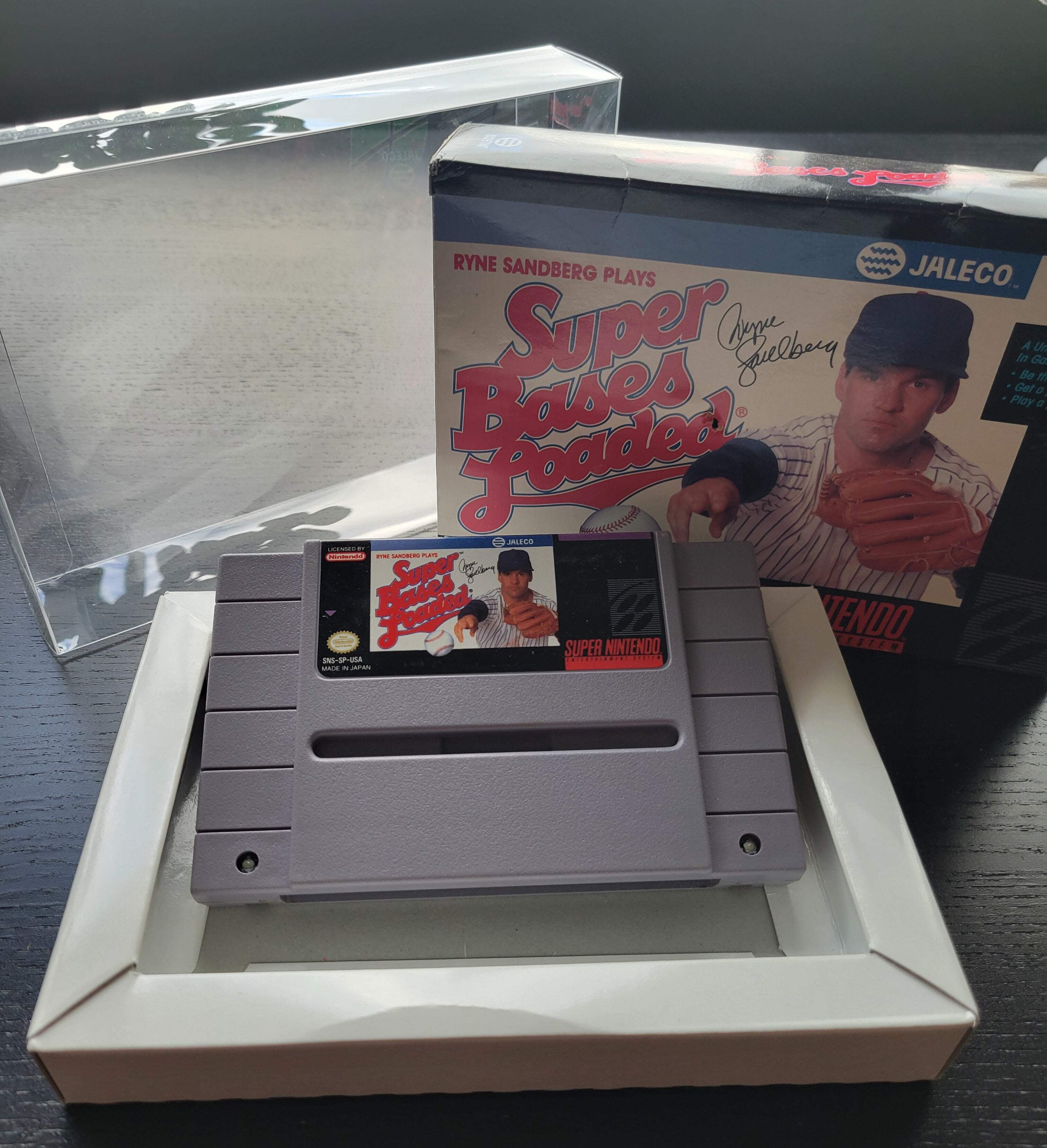 SUPER BASES LOADED CWB Complete With Box - SNES - Super Nintendo Ent ...