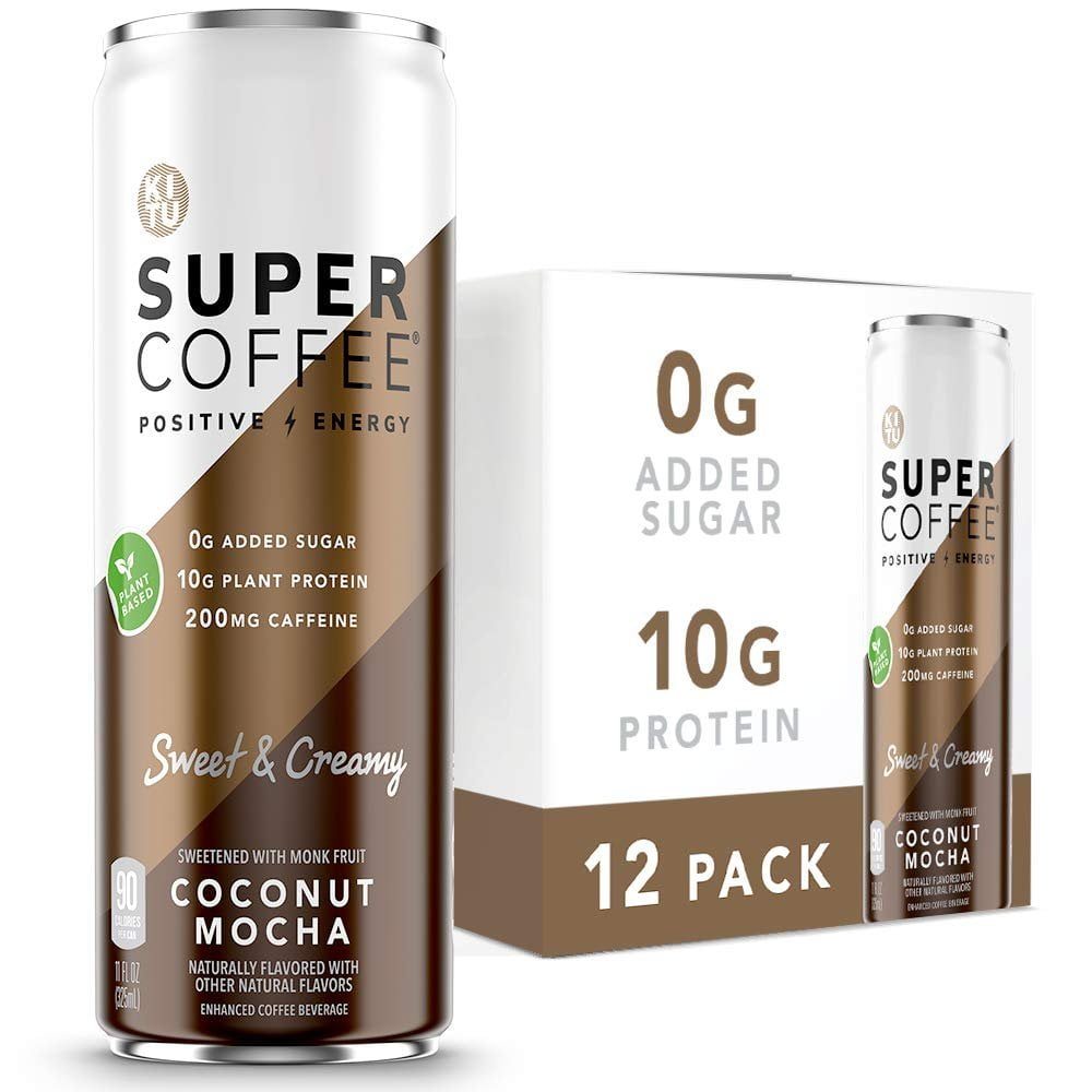 SUPER COFFEE 12/11oz CAN - COCONUT MOCHA - Walmart.com
