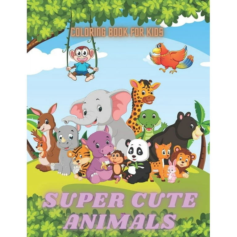 cute sea animals coloring book