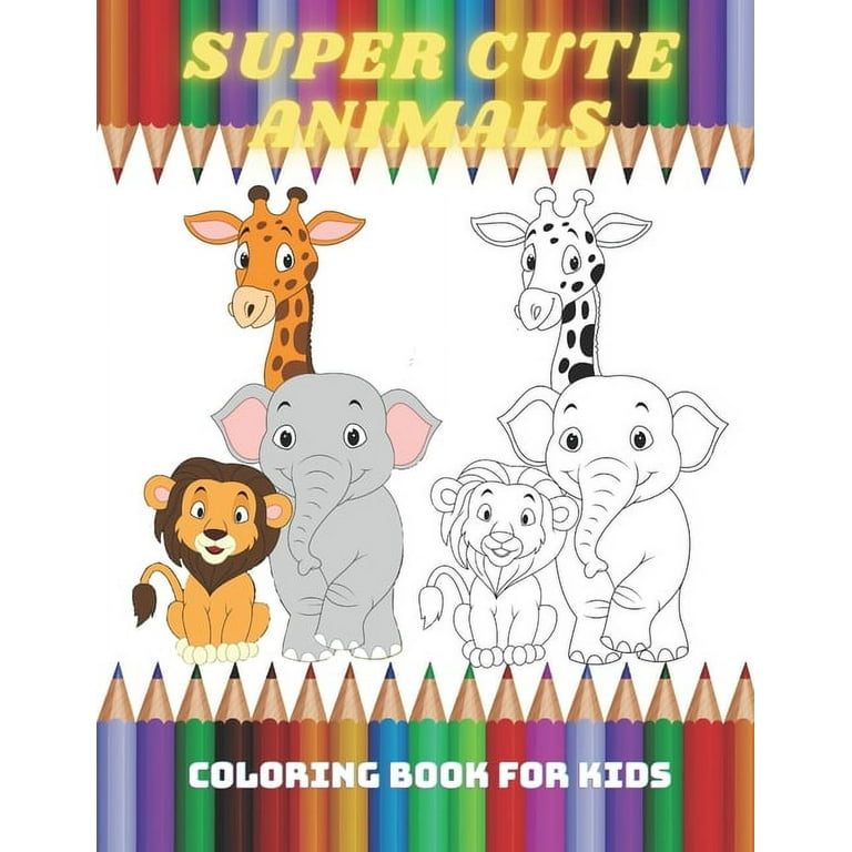 super cute animal coloring pages