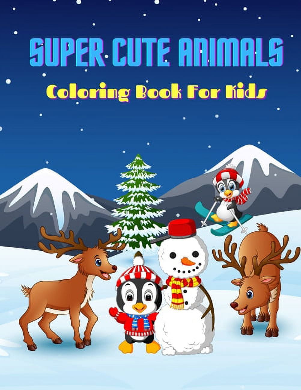 SUPER CUTE ANIMALS - Coloring Book For Kids : Sea Animals, Farm Animals ...