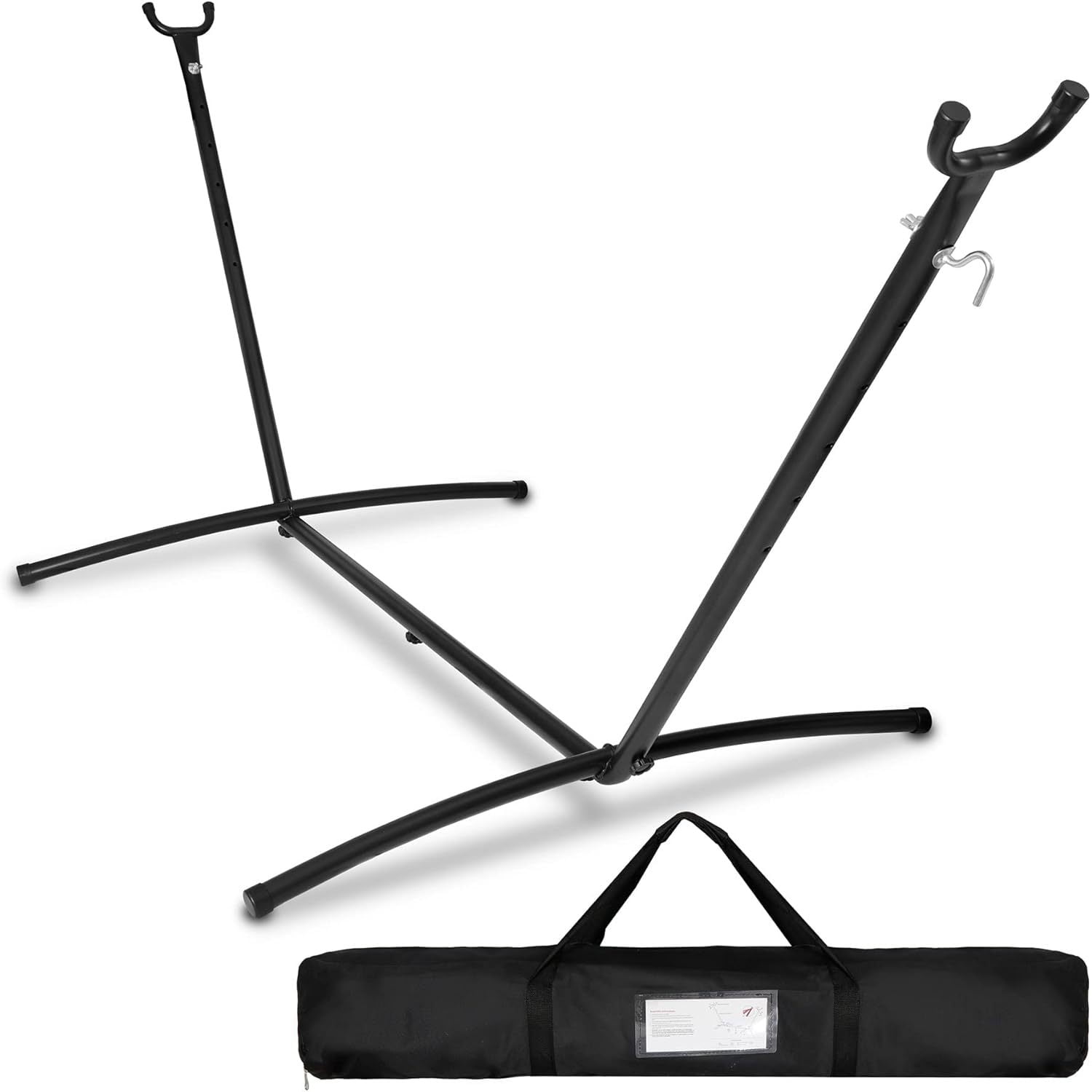 SUPER DEAL Portable 9FT Hammock Stand, Heavy Duty 2 Person 620 LBS Capacity Steel Hammock Frame ...