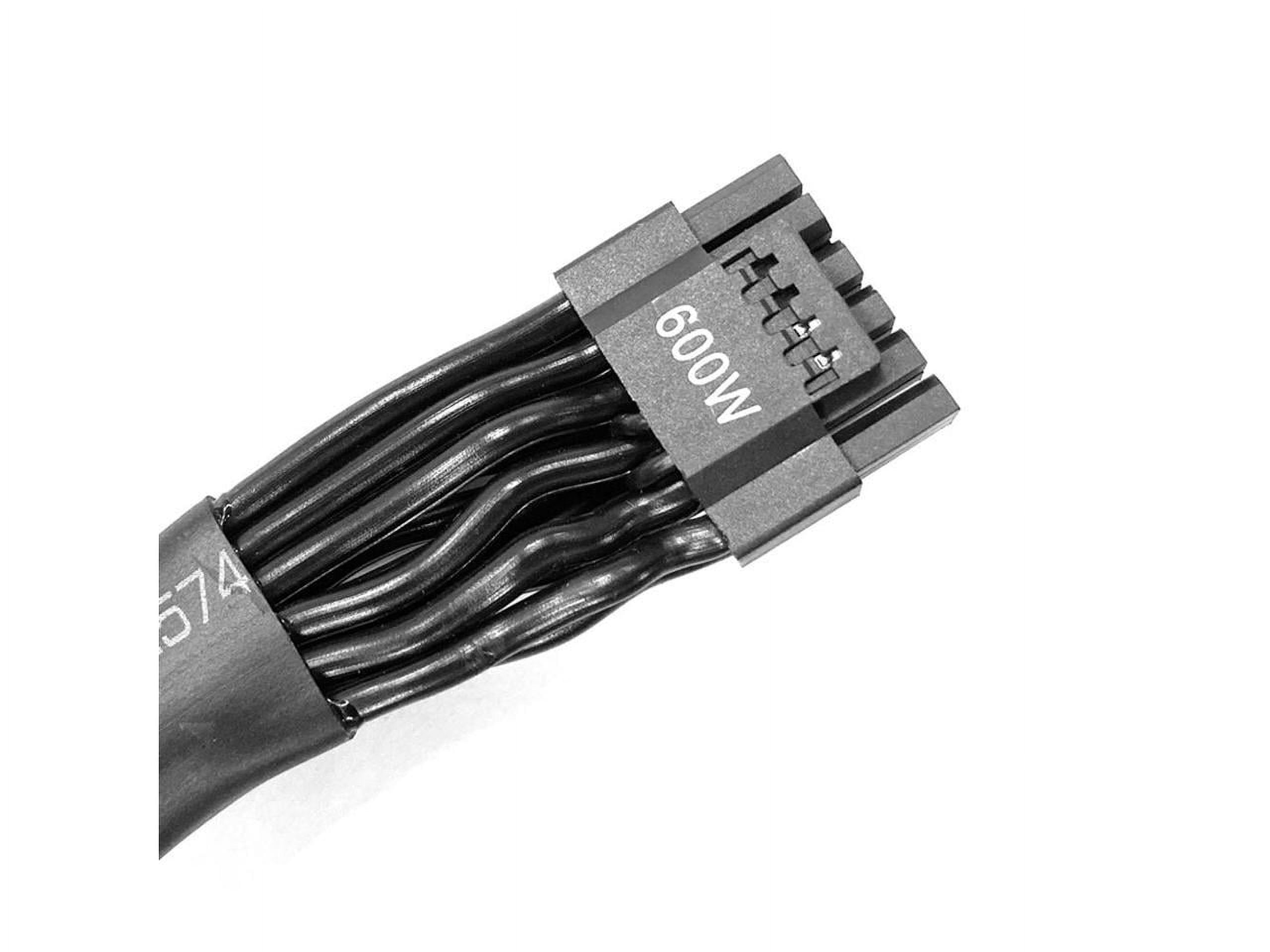 SUPER FLOWER 600W PCIe 5.0 / Gen 5 12VHPWR PSU Cable - Black - Fits ...