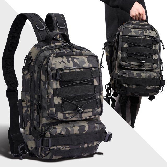 SUPER JOY Fishing Tackle Backpack Storage Bag, Outdoor Shoulder ...