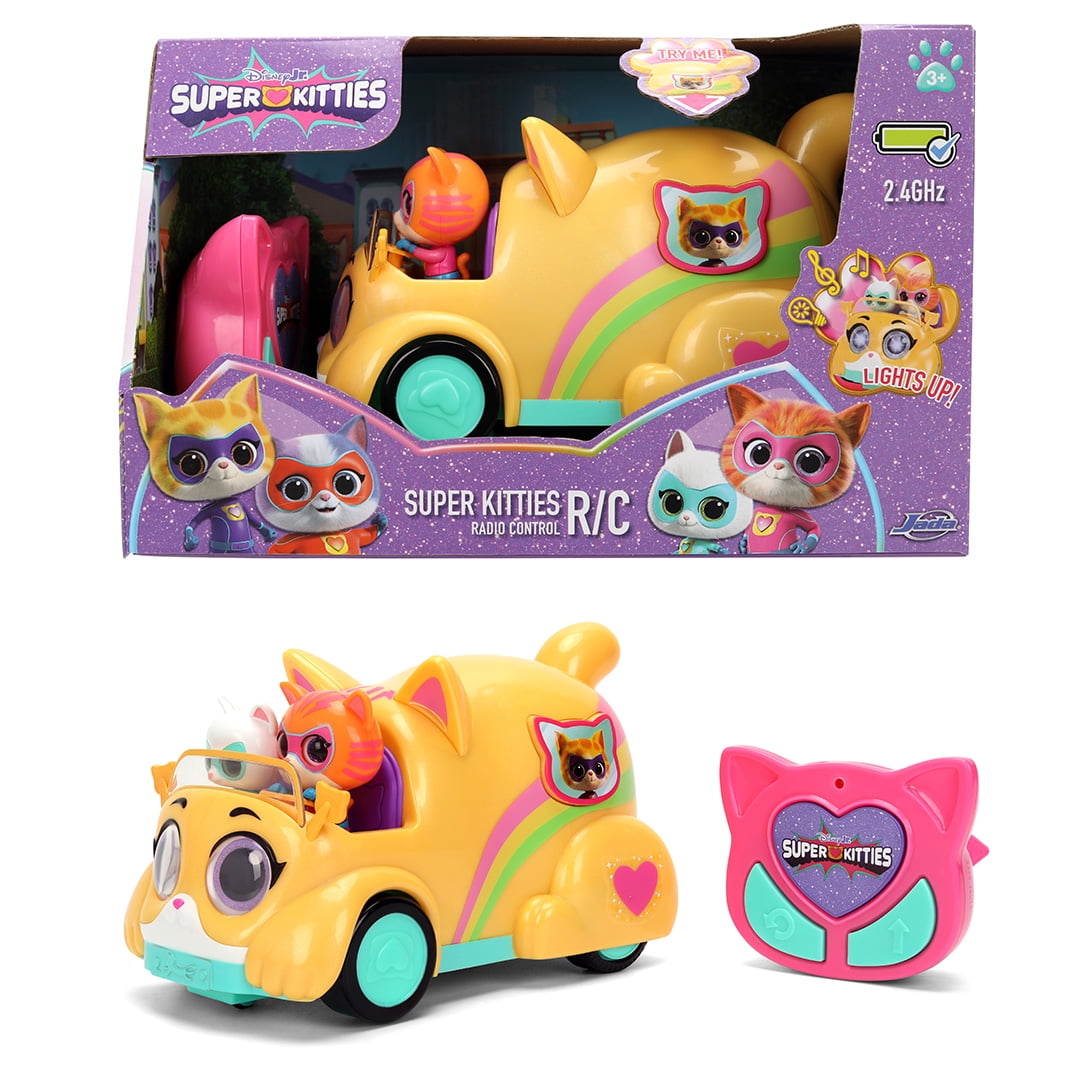 Super Kitties RC Car by Disney Jr. Lights & Sound Toy by Jada Toys ...