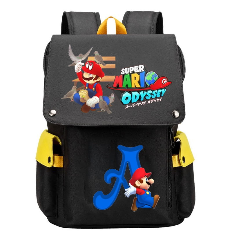 SUPER-MARIO Anime Backpacks Cartoon Laptop Backpack Daypack 3D Printed ...