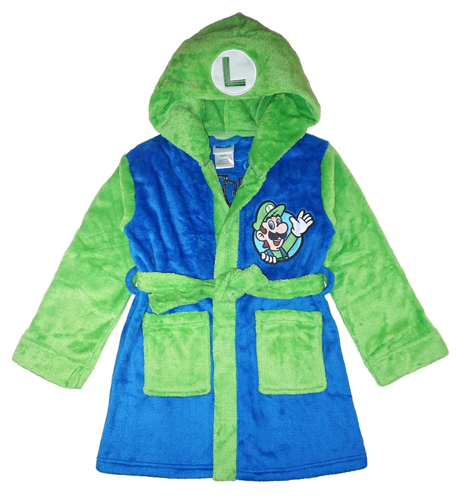 SUPER MARIO Boys Costume Plush Robe (Luigi, 4-5) - Walmart.com