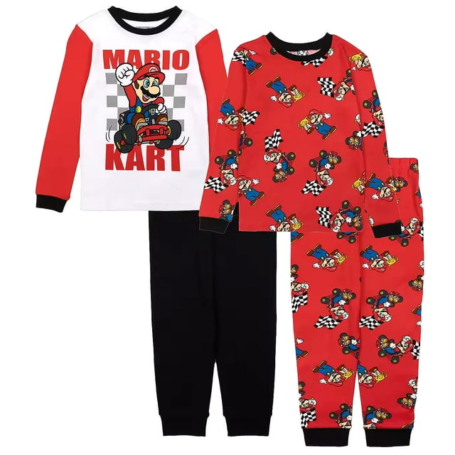 SUPER MARIO Brothers Boys' Snug Fit Cotton Pajamas - Walmart.com