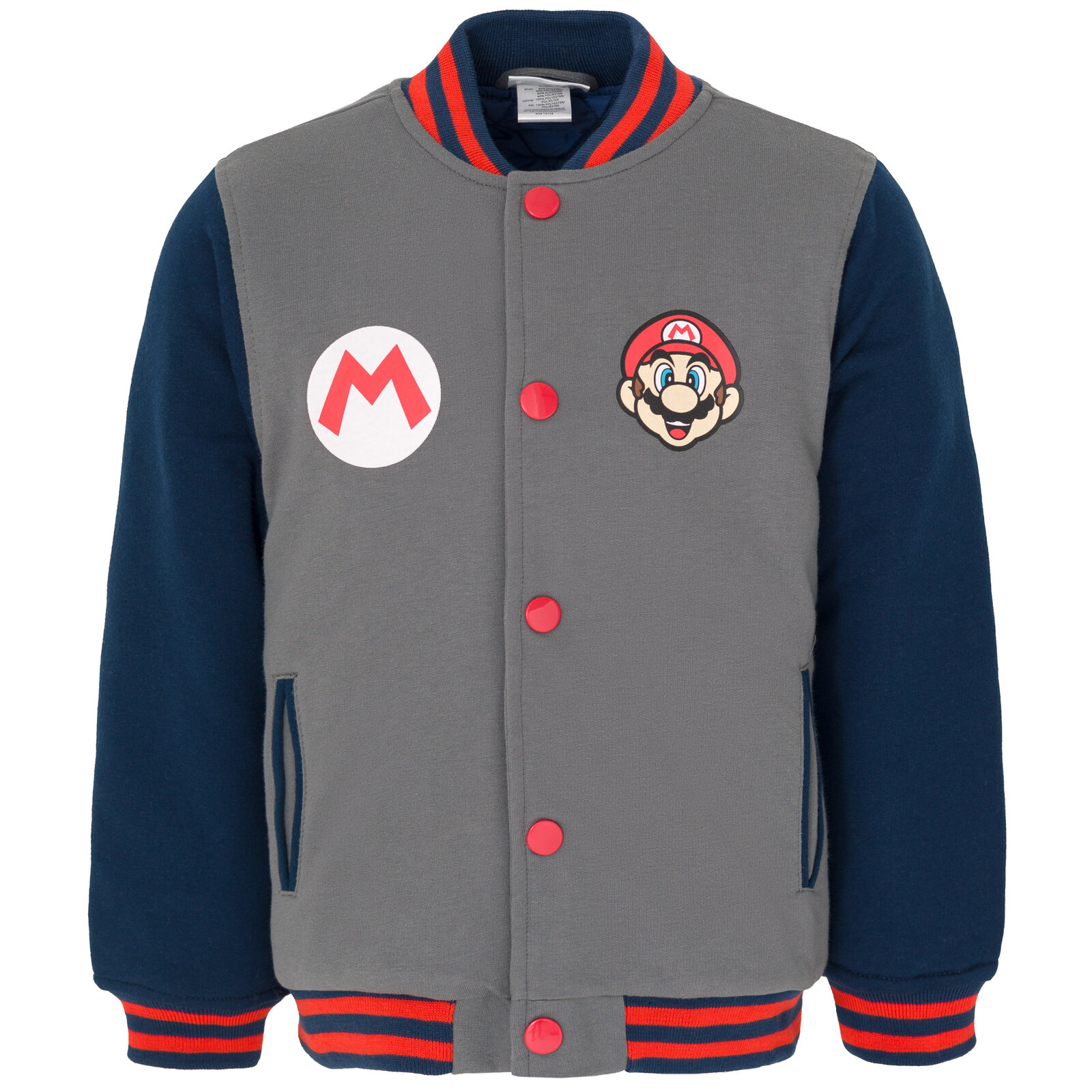 Nintendo Super Mario Bomber Jacket Boys, Mario and Luigi (Sizes 4-18 ...