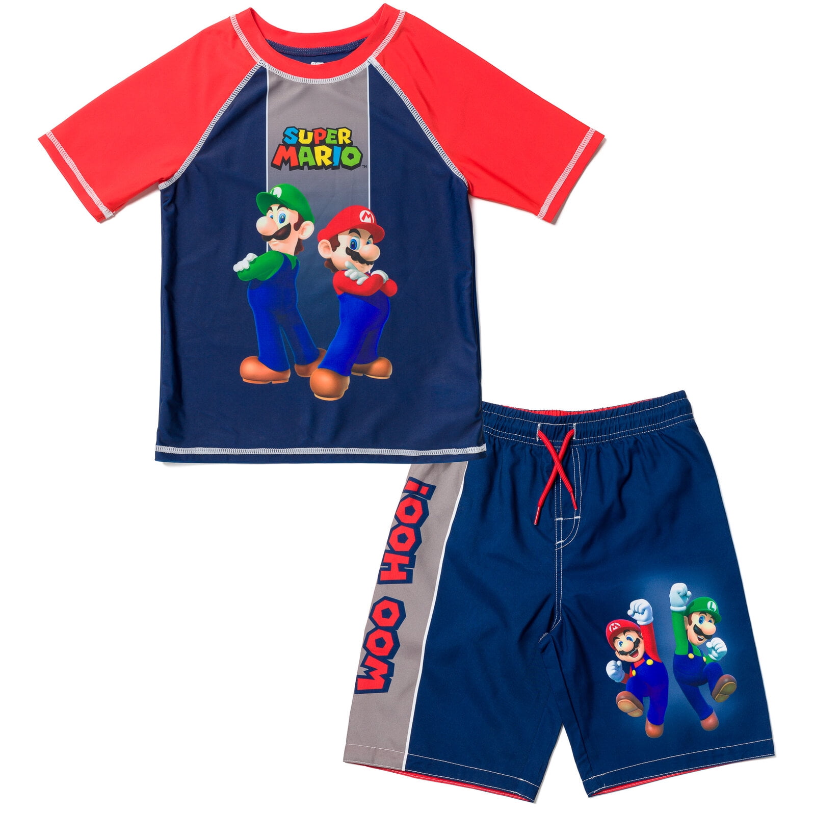 Walmart Exclusive: Nintendo Super Mario Toddler Boys Swimwear Set with ...