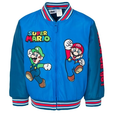 Nintendo Super Mario Bomber Jacket, It's-A Me, Mario Jacket (Sizes 4-16 ...