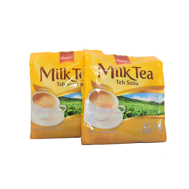 SUPER Milk Tea Original 2 Packs (Total 50 sticks) - Walmart.com
