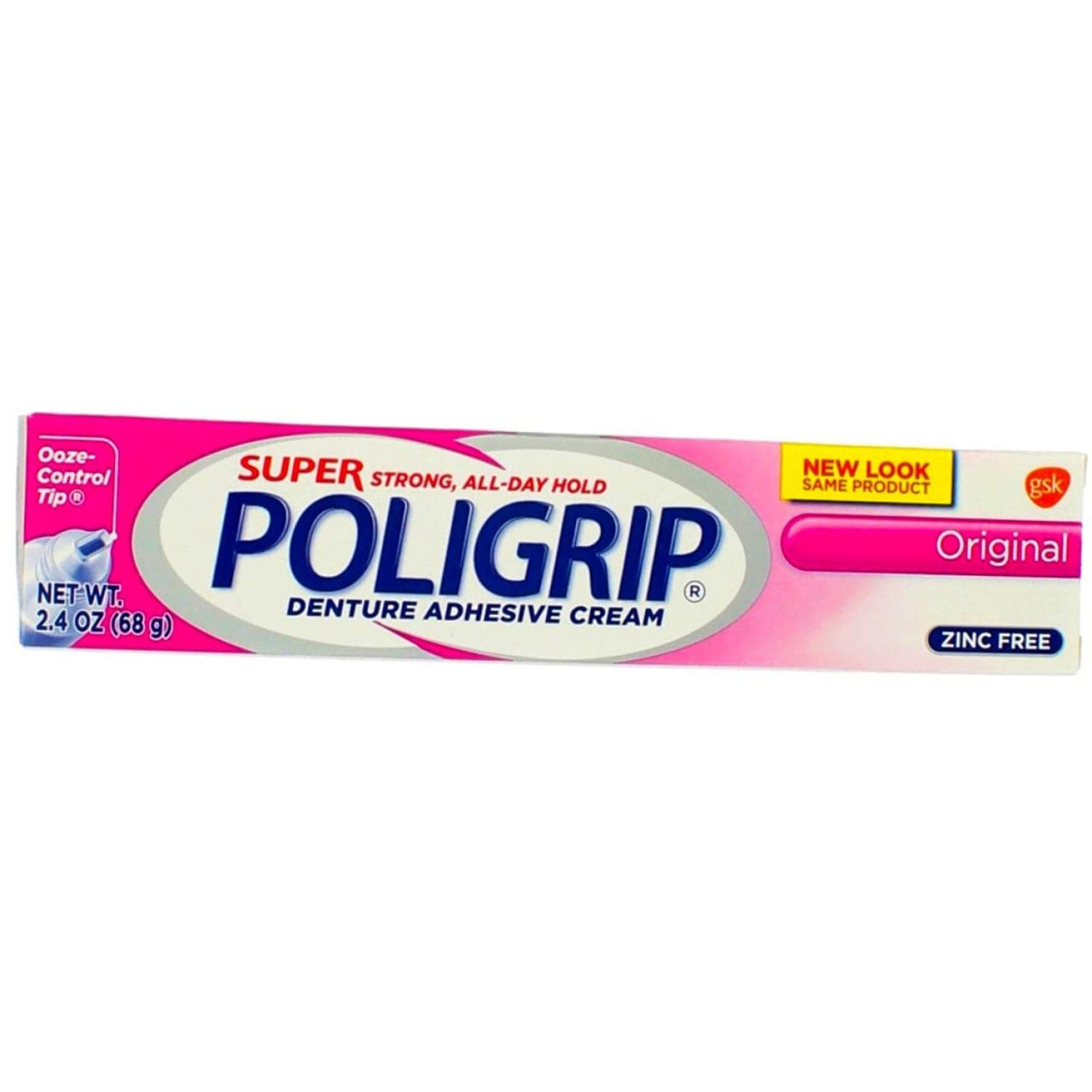 SUPER POLIGRIP Denture Adhesive Cream Original 2.40 oz - Walmart.com