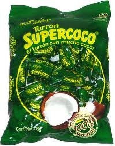 SUPER TURRON SUPERCOCO ALL ESF27 NATURAL COCONUT CANDY 50 COUNT by ...