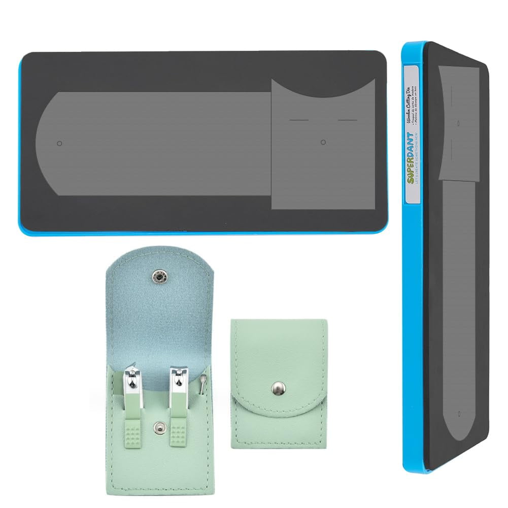 SUPERDANT Nail Clipper Case Leather Die Cutting Leather Nail Kit Pouch ...