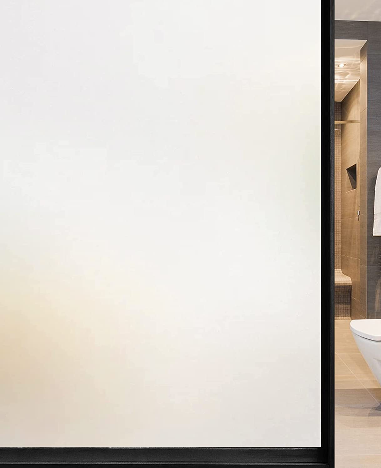 SUPERFAB White Frosted Glass Window Film Bathroom Window Privacy Film ...