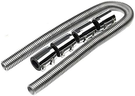 SUPERFASTRACING 48" Flexible Stainless Steel Radiator Coolant Water ...