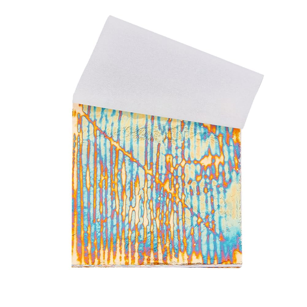 SUPERFINDINGS 50 Sheets Metal DHF10 Leaf Papers with Patterns ...