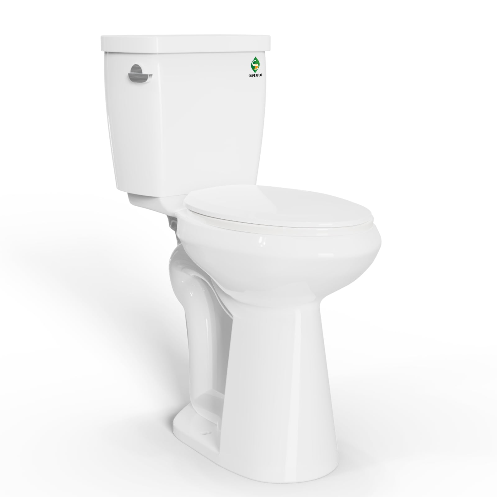 SUPERFLO 21 Inch Extra Tall Toilet, Comfort Seat, Single Flush, Ideal ...