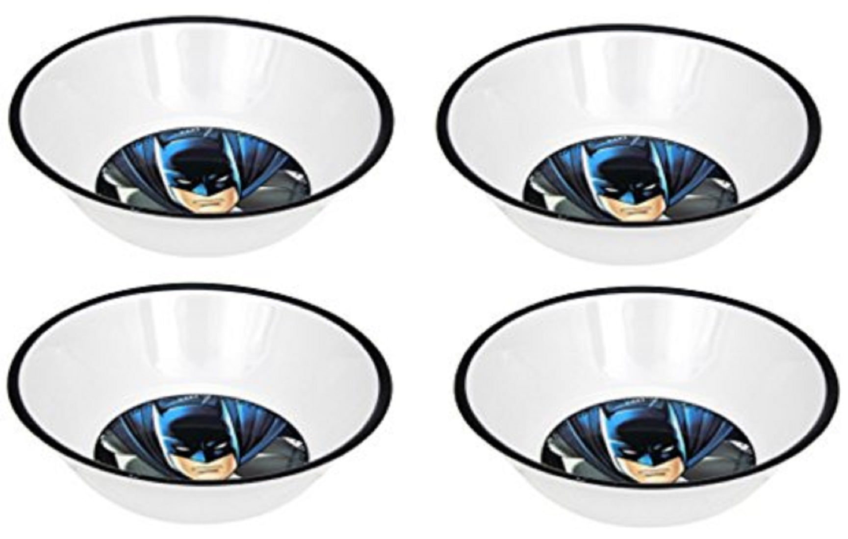 SUPERHERO Snack Size Melamine Plates and Bowls Sets DC BATMAN, SUPERMAN ...