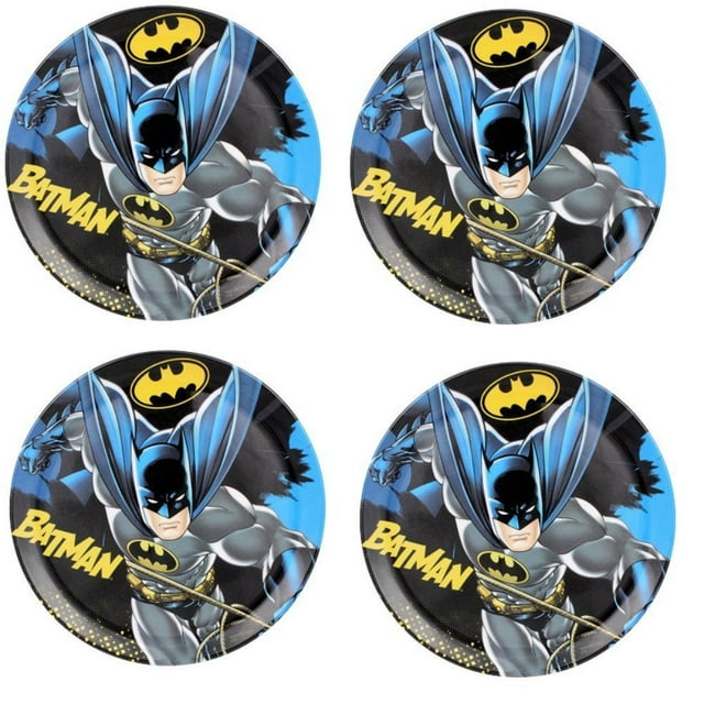 SUPERHERO Snack Size Melamine Plates and Bowls Sets DC BATMAN, SUPERMAN ...
