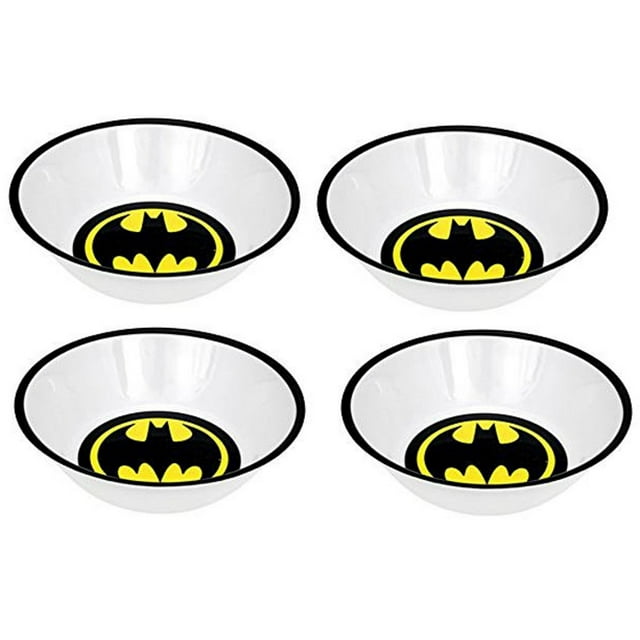 SUPERHERO Snack Size Melamine Plates and Bowls Sets Batman, Superman ...