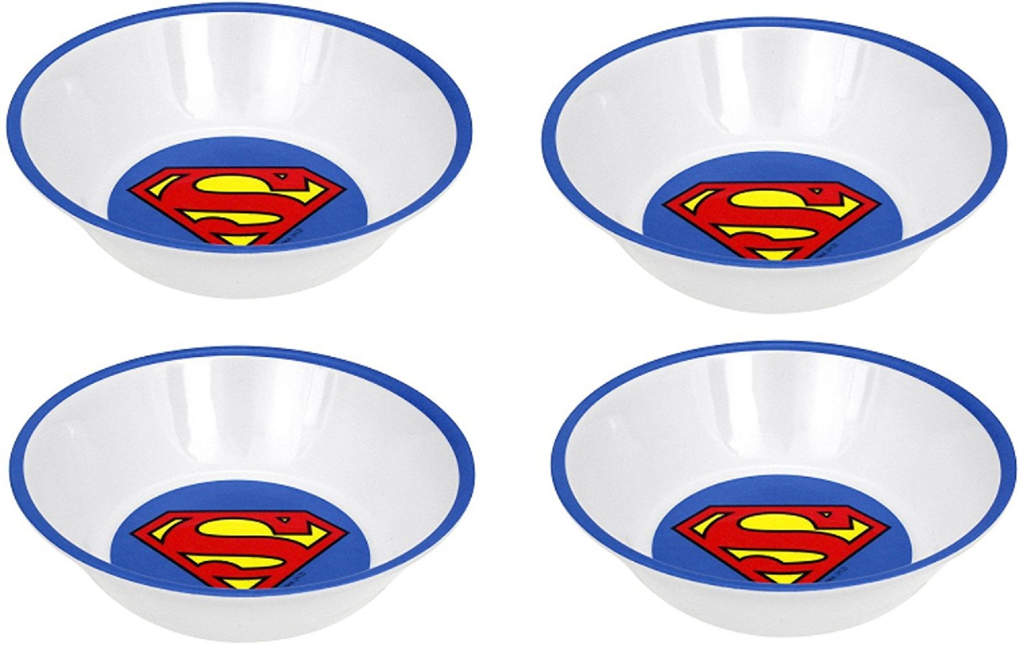 SUPERHERO Snack Size Melamine Plates and Bowls Sets Batman, Superman ...