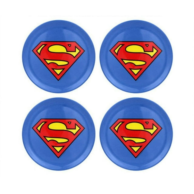 SUPERHERO Snack Size Melamine Plates and Bowls Sets Batman, Superman ...