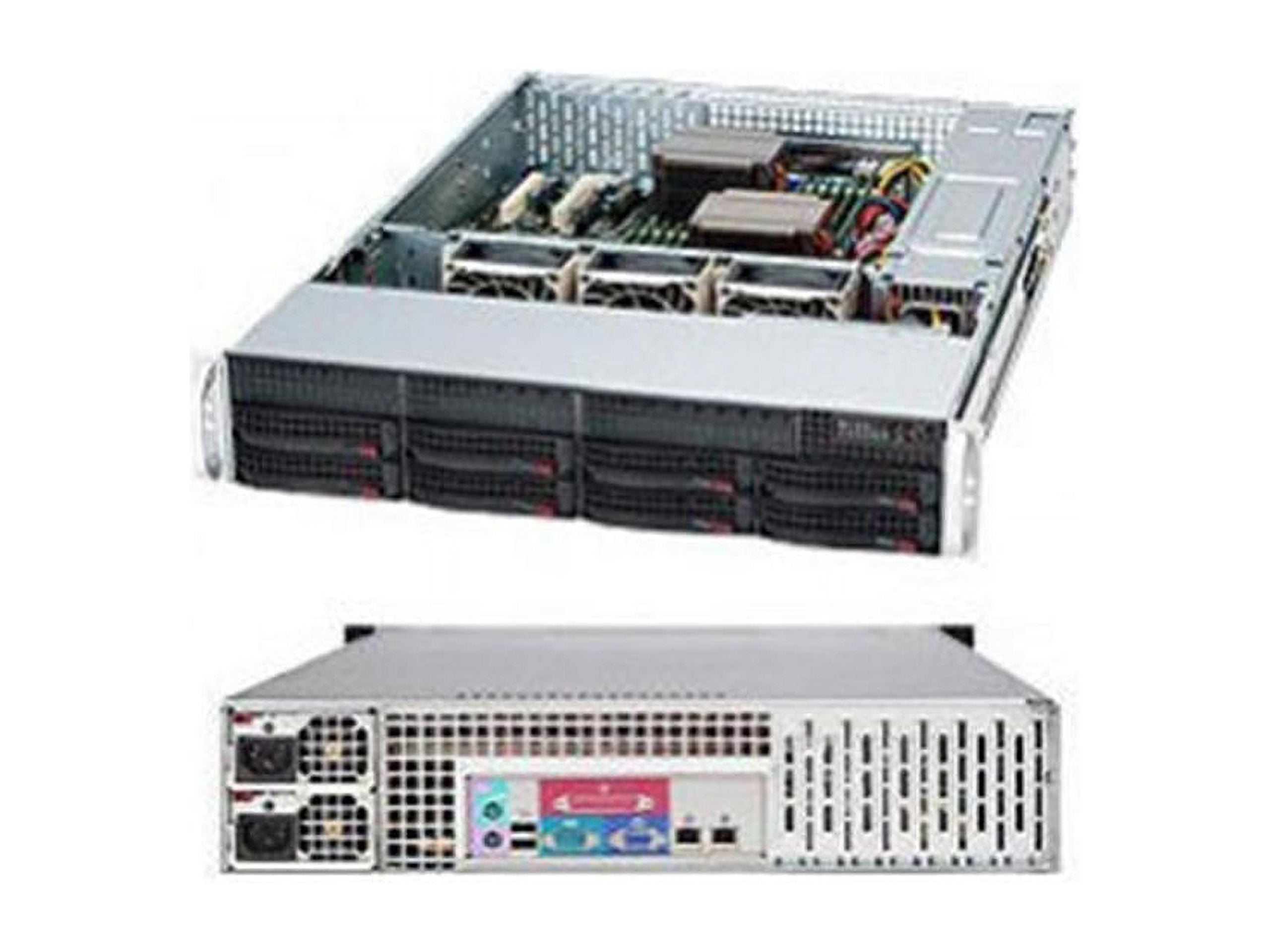 SUPERMICRO CSE-825TQC-R1K03LPB 2U Rackmount 2U General Purpose Server ...
